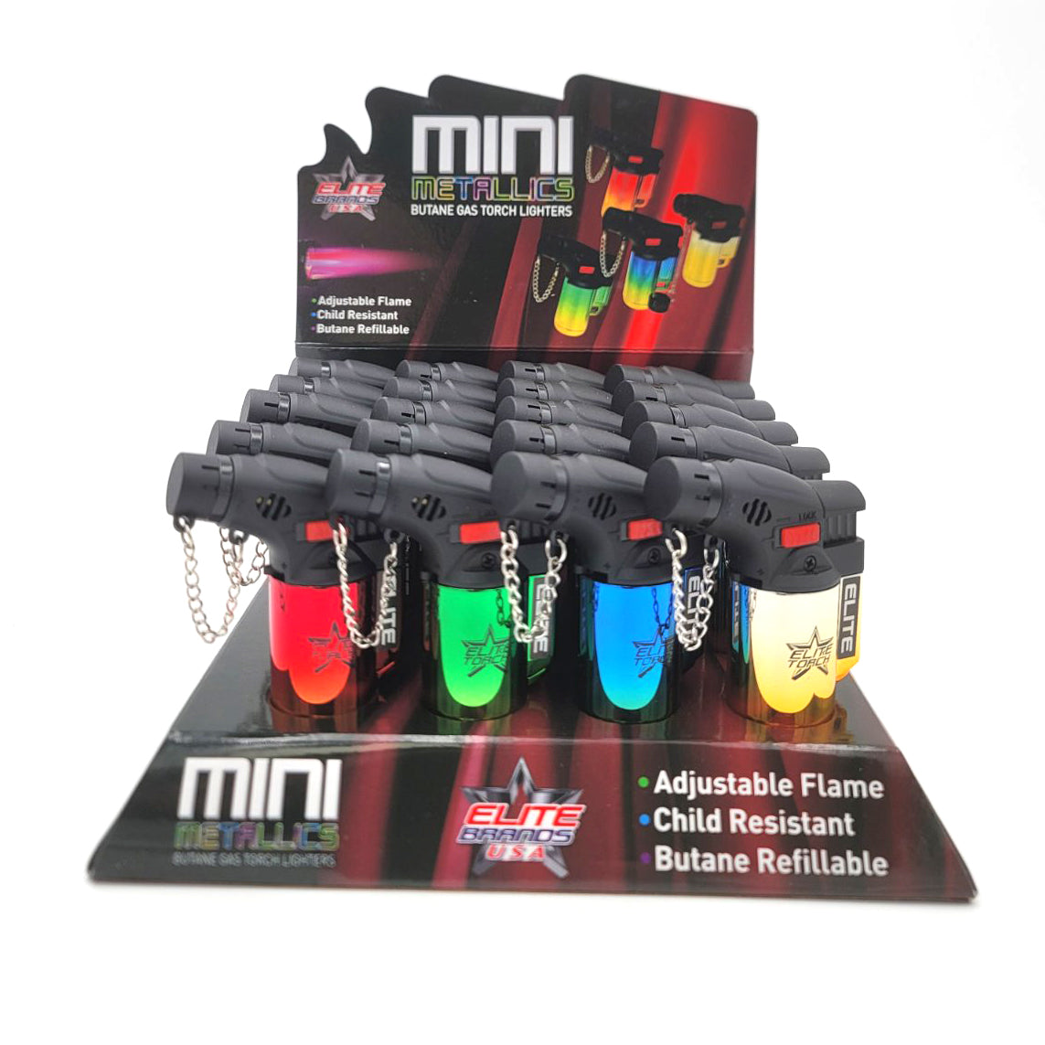 Mini Metallics Lighters- Shop Now! | Elite Brands USA